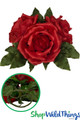 Extra-Large Red Silk Roses | 1' Tall x 18" Wide Cluster ...