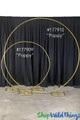 Gold Metal Circle Frame | 5' Tall Modern Backdrop | ShopWildThings.com