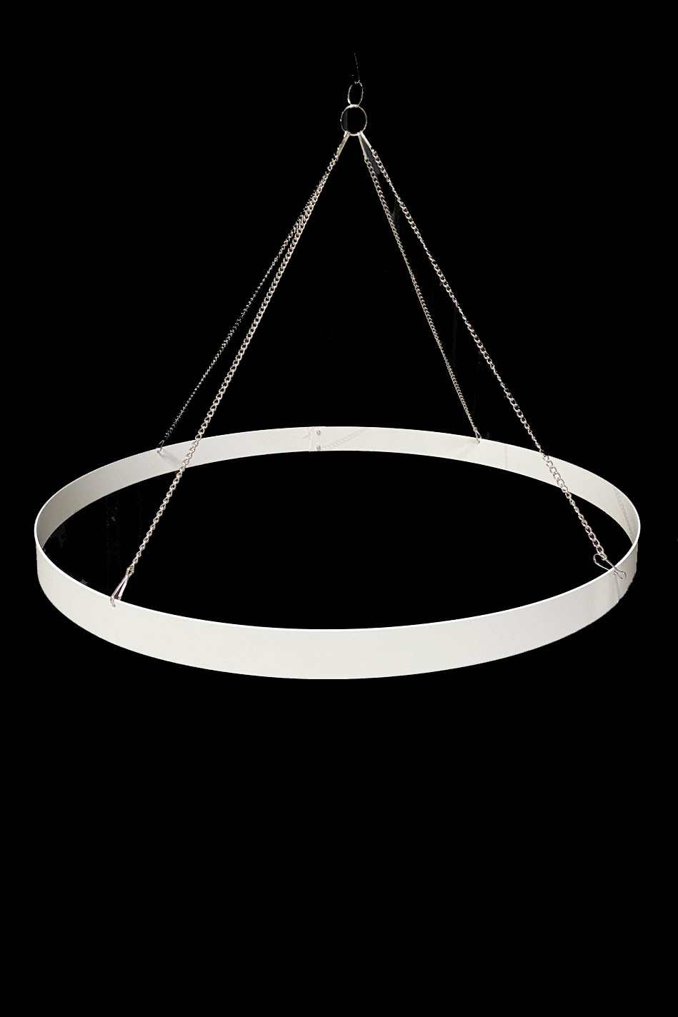 Floral Chandelier Frame with Hanging Chain | 32.5" Diameter Hoop ...