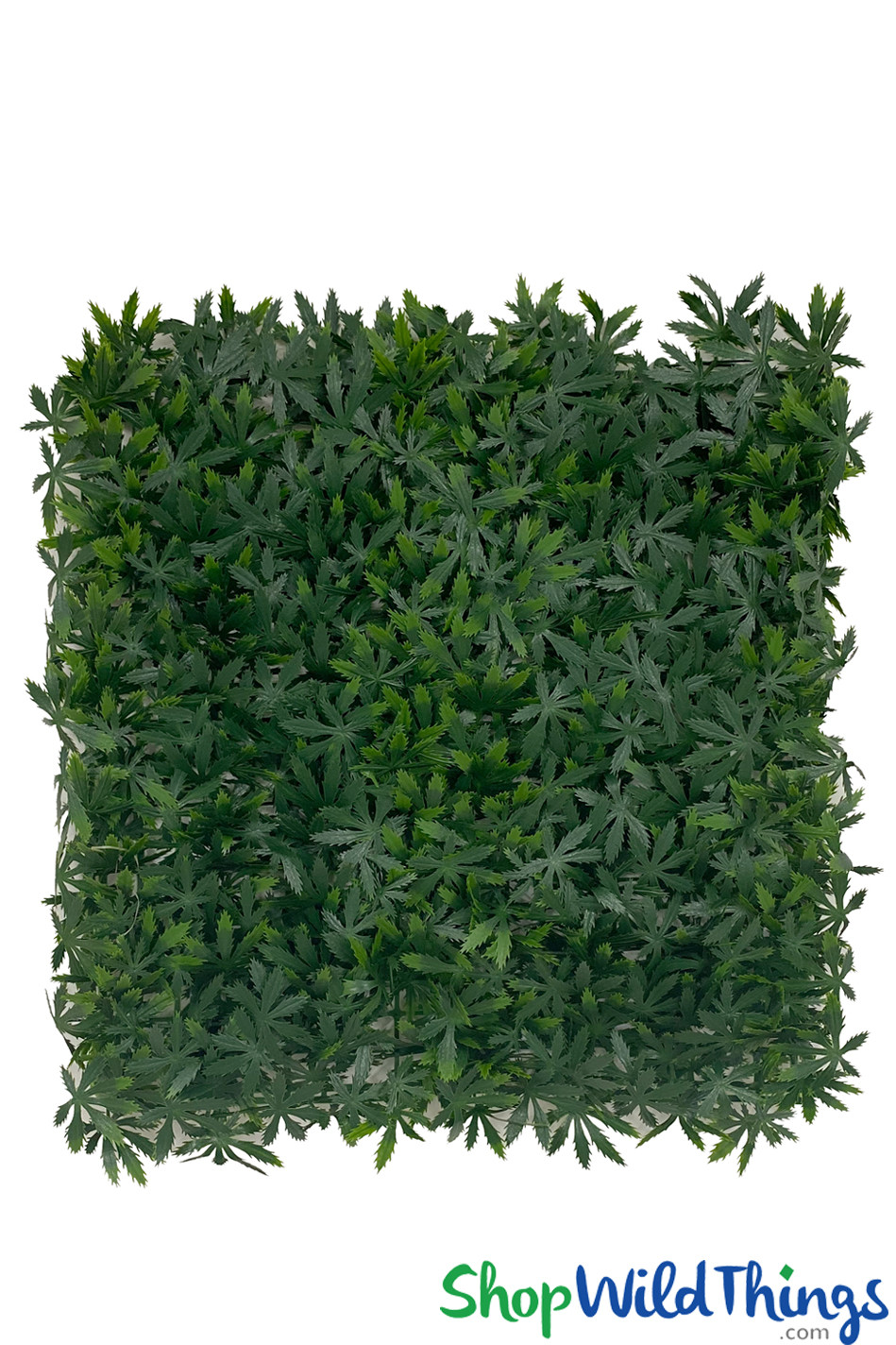 Marijuana Leaf Cannabis Rasta Artificial Greenery Panels 21" x 21"