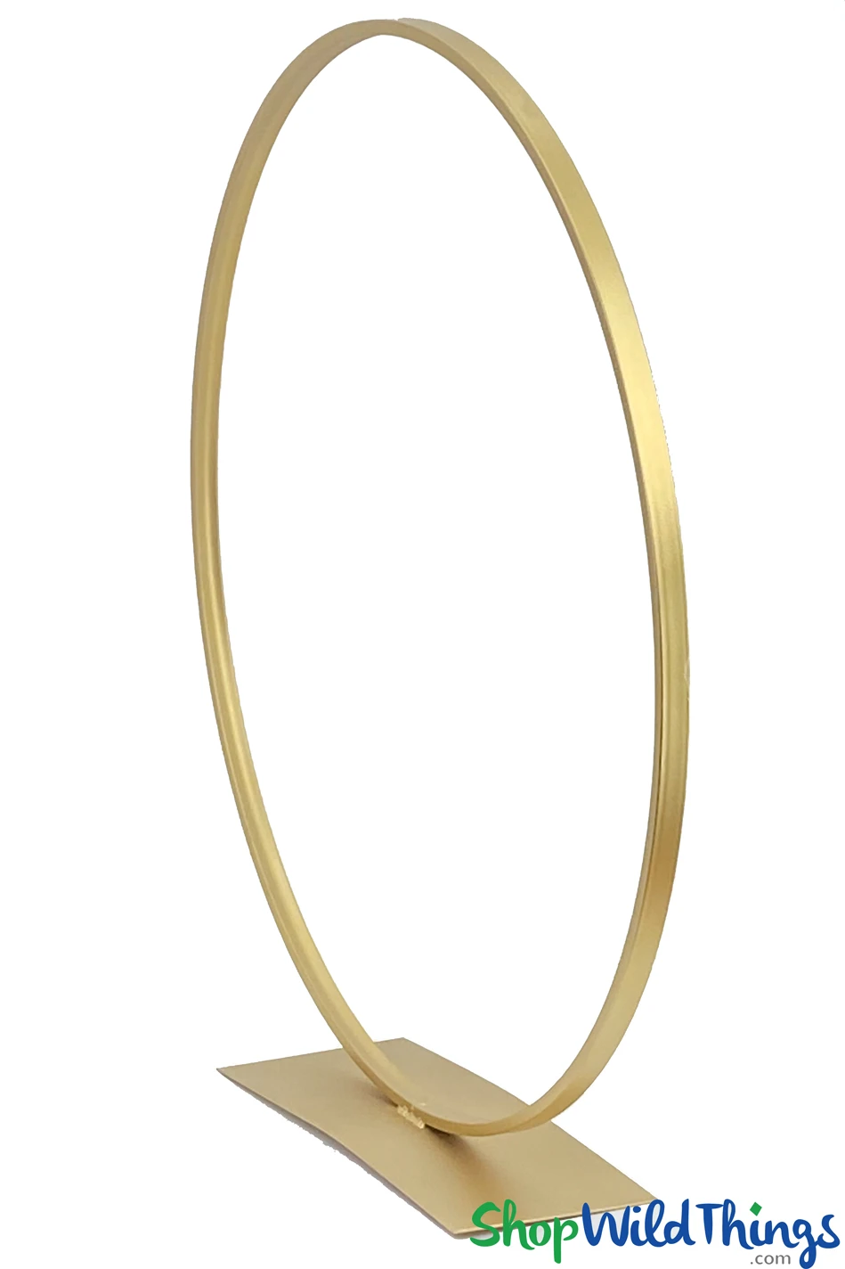 Floral Riser & Centerpiece Stand, 30" Gold Floor or Tabletop Circle ...