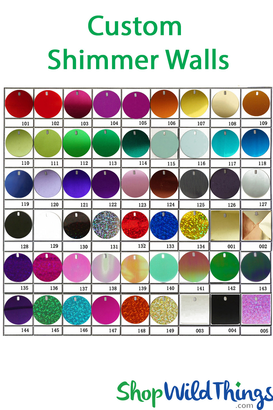 Sparkle & Shimmer Wall Backdrops | ShopWildThings