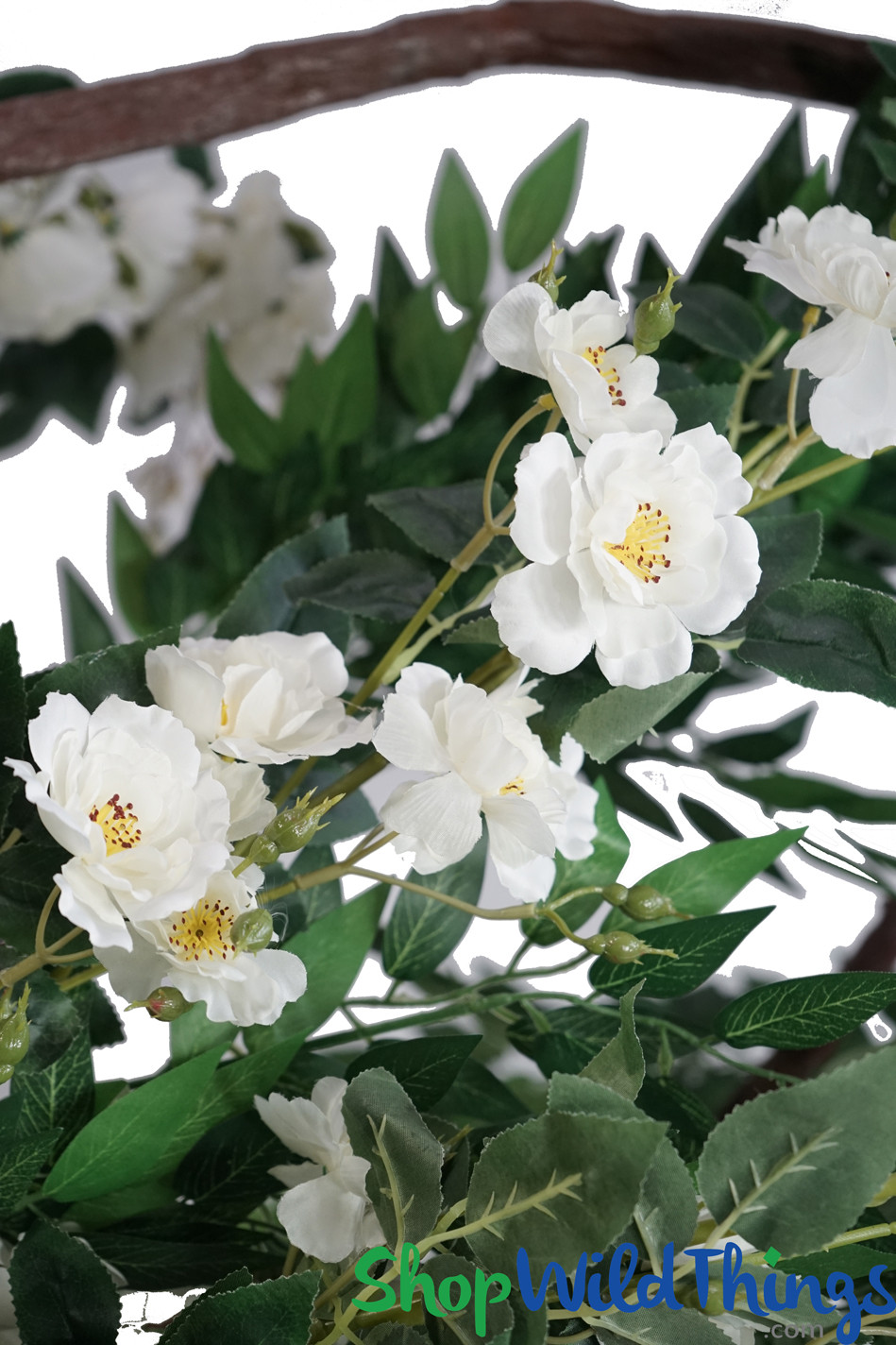 Flowering Atrium Freestanding Greenery & Floral Display 11' H x 14.5' W ...