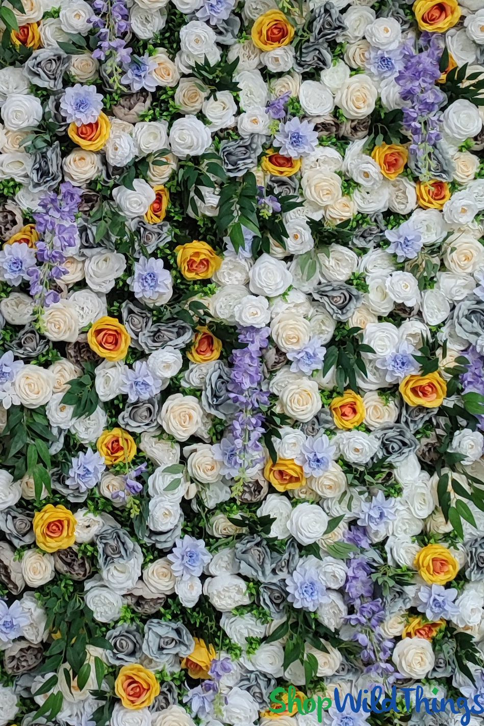Multiple Color Garden Variety Super Premium Flower Backdrop Wall 8' x 8 ...