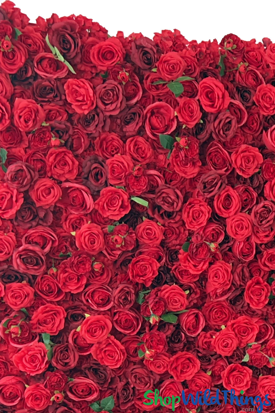 Artificial Red Roses Premium Florals Backdrop Wall 8x8 ...