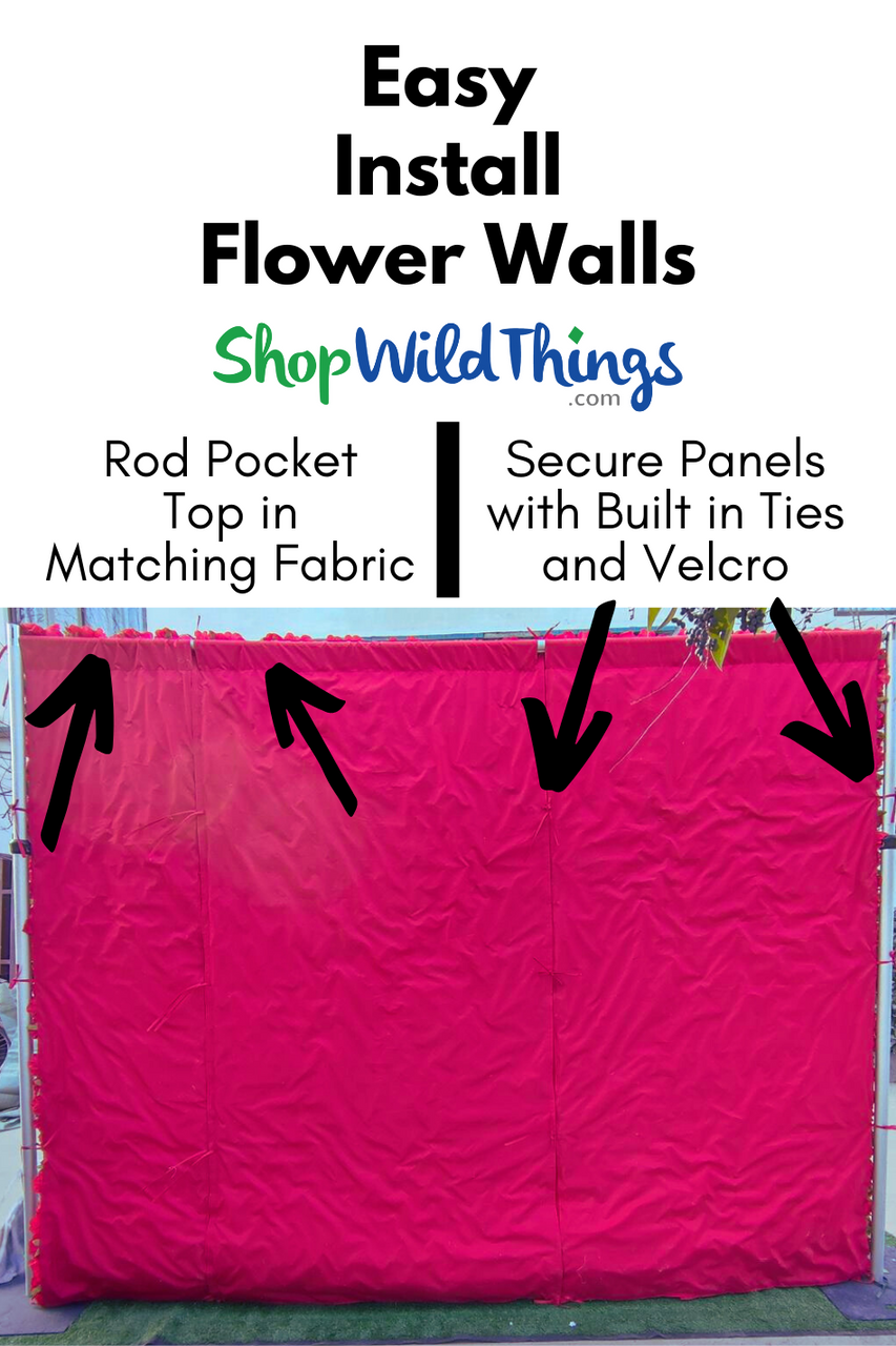 Heart Shaped Pink Rose & Hydrangea Super Premium Flower Wall Kit on ...