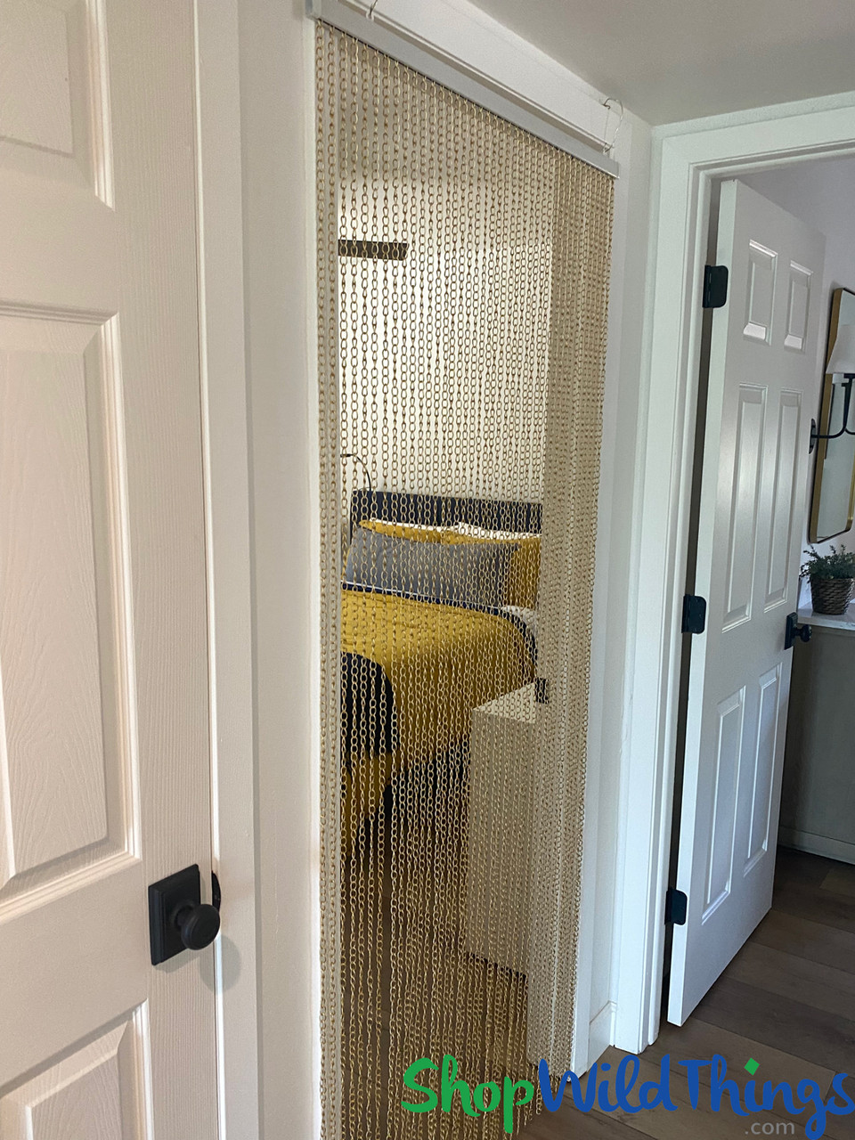 Matte Gold Aluminum Chain Curtain Backdrop - 3ft x 6.5ft ...