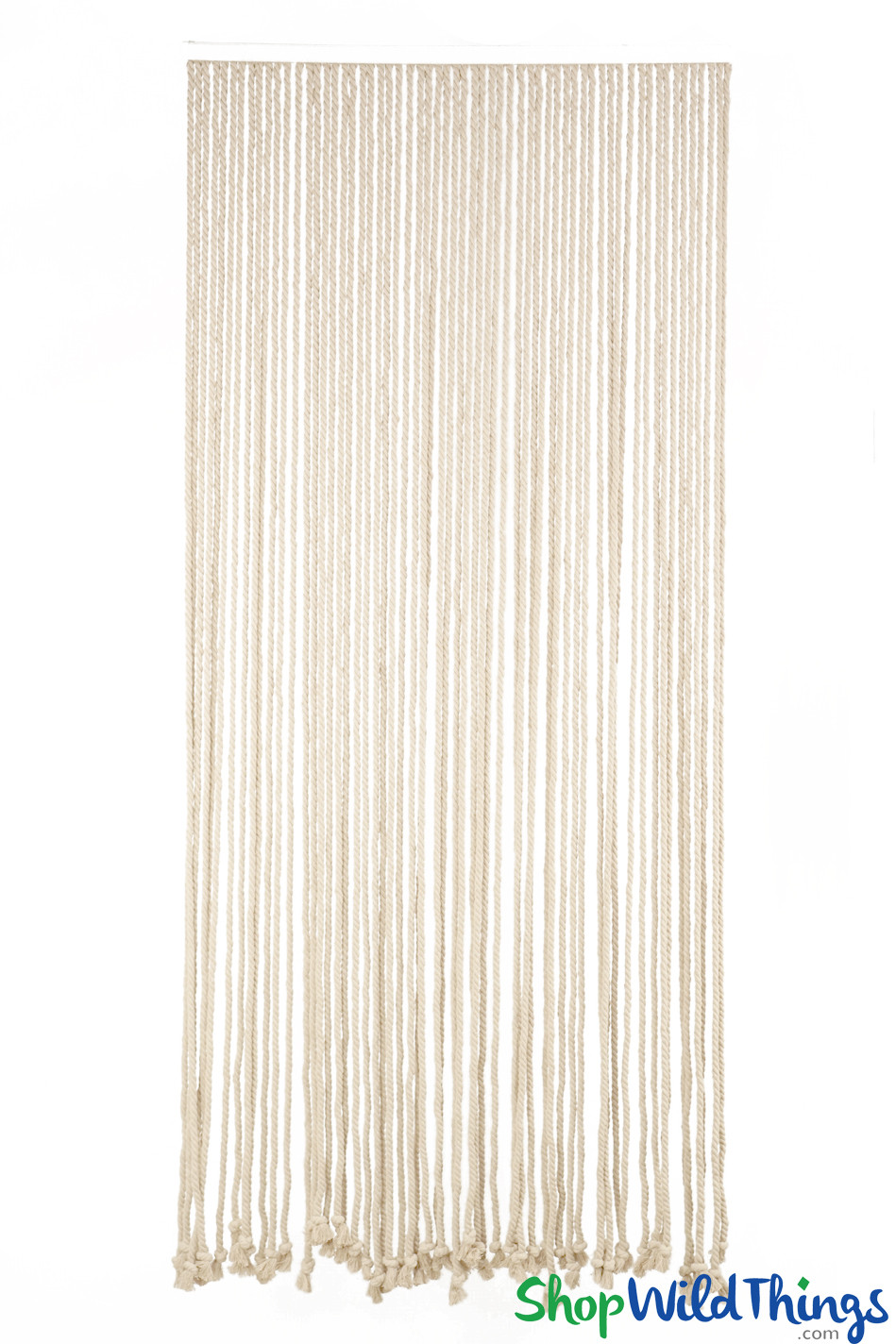 Cotton Rope String Curtain Natural Cream Color 60 Strands - Nautical ...