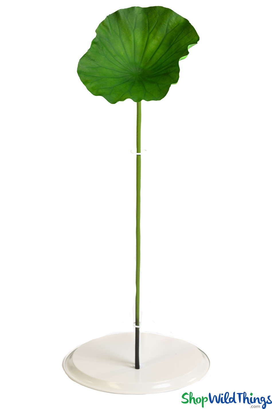 Real Feel Artificial Oversized Lily Pad on Bendable Stem 27" Tall x 11 ...