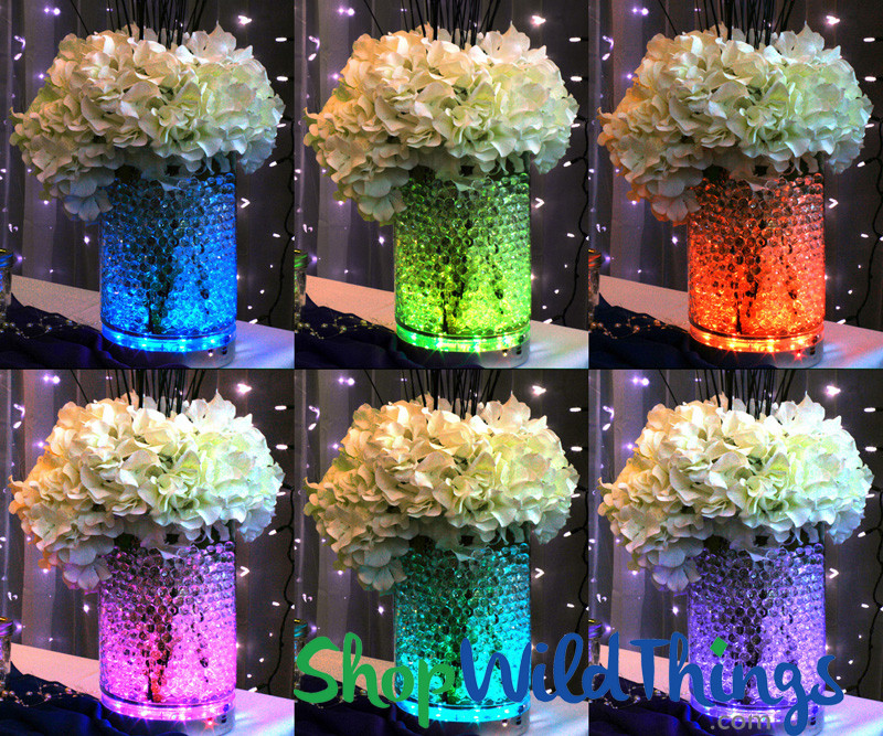 Floral & Vase Lights, Centerpiece Light Base with Remote ...