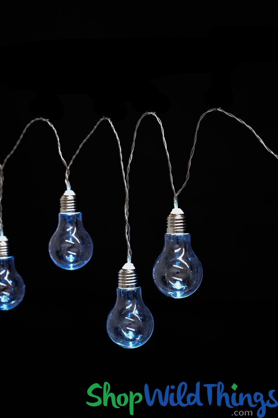 Lightbulb String Lights 10 Feet Long - Cool White LED