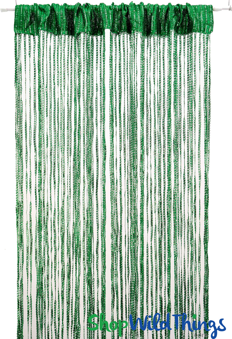 Decorate Beaded Curtain Rods - Custom Bling Item - ShopWildThings.com