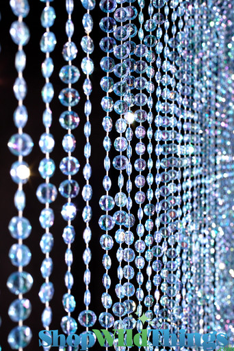Blue Diamonds Beaded Curtain - Home & Event Decor - ShopWildThings.com