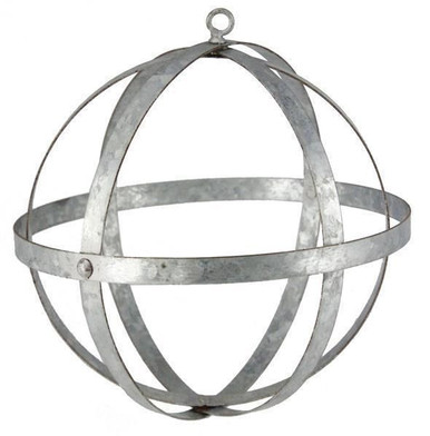 18" Yard Art Garden Sculpture | Hanging or Tabletop Sphere ...