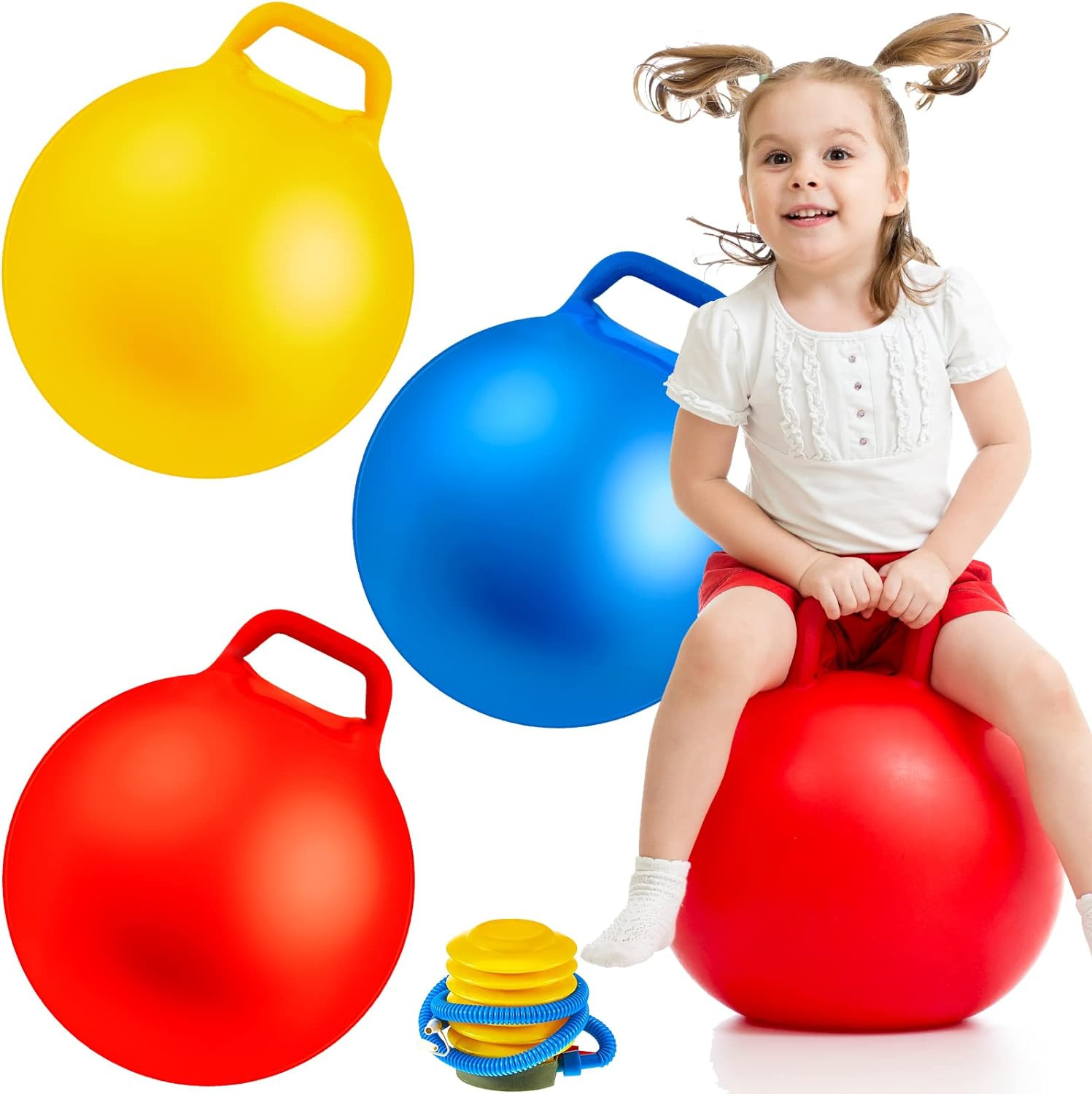 SPACE HOPPER, 3 Pcs, With AIR PUMP