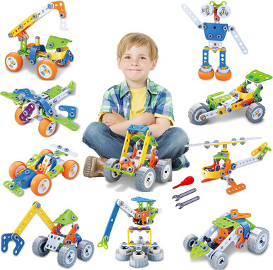 10 in 1 - BUILD AND PLAY, ROBOT CONSTRUCTION KIT