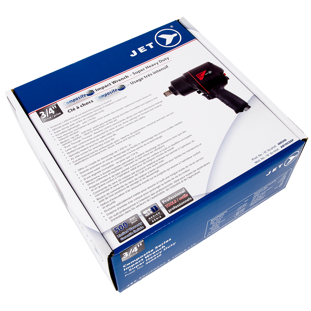 WRENCH IMP AIR TOOL 3/4IN 8.61IN 6.9CFM