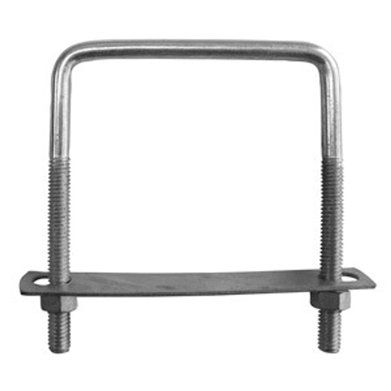 U-BOLT SQ 3/8IN 2IN CLEAR ZINC PLD IMPRL