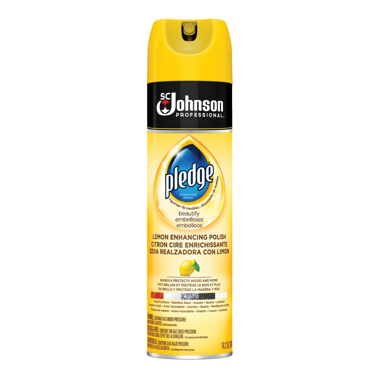 PLEDGE FURNITURE CLEANER 13.8OZ LEMON, PLEDGE - Western Equipment Ltd.