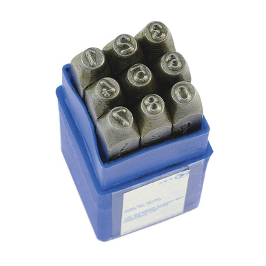 NUMBER STAMP SET 0 1/4IN STL