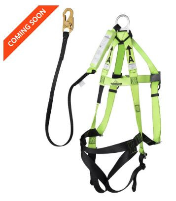 HARNESS/LANYARD INTEGRAL COMBO - 4' (1.2 M) - 200-350 LB CAPACITY