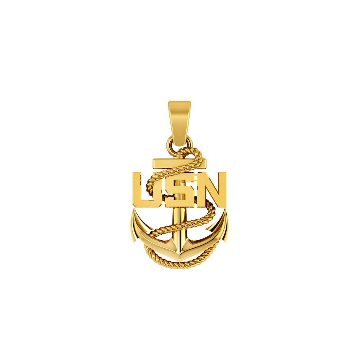 USN United States Navy Anchor Pendant