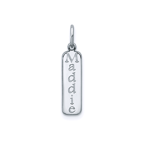 Vertical Nameplate Bar Pendant