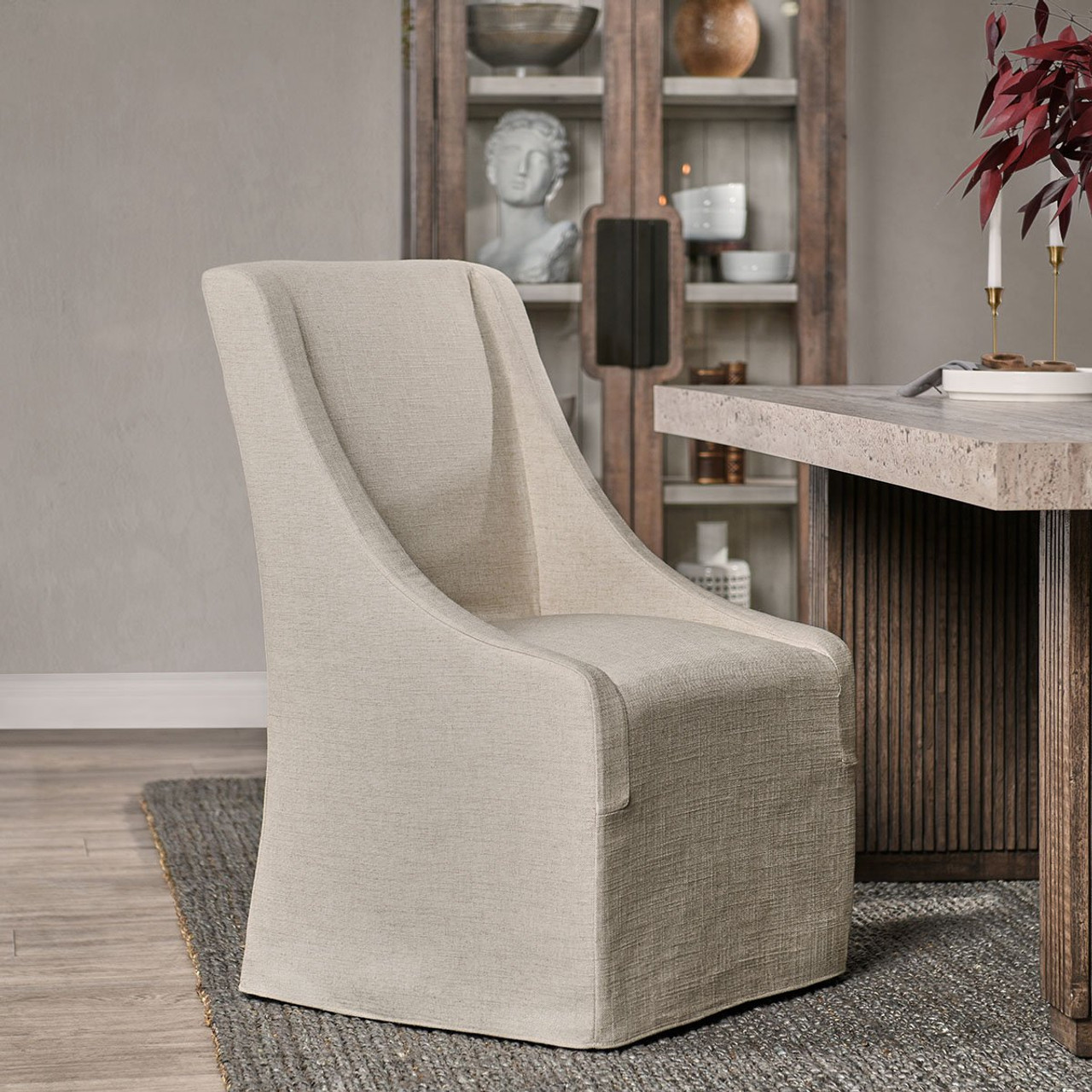 Upholstered rolling dining chairs store