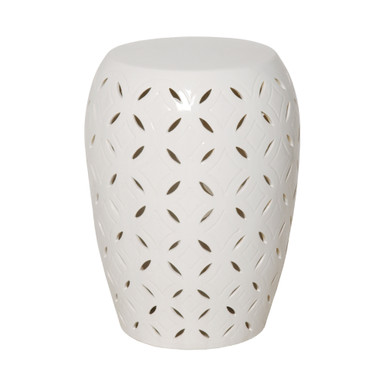 Lattice Stool/Table, White - Demarchelier & Co.