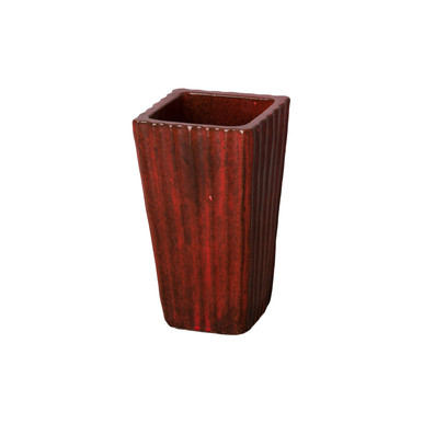 SQUARE PLANTER, TROPICAL RED - Demarchelier & Co.
