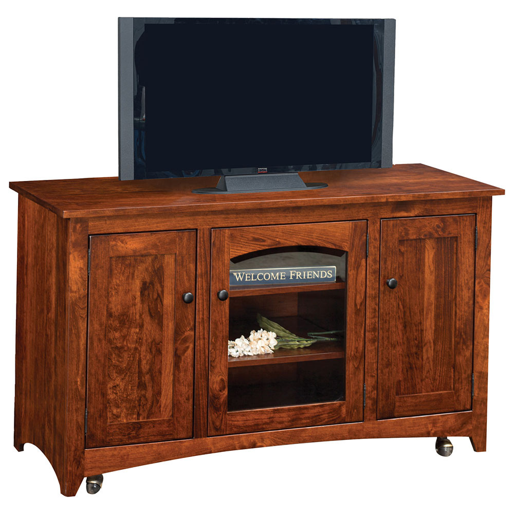 Hardwood Modern Shaker TV Stand | Cherry Valley Furniture