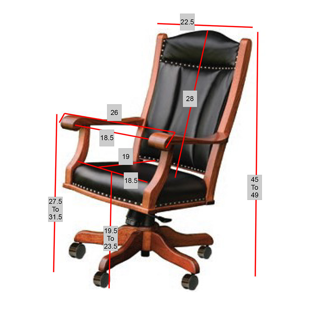 Hardwood Office Chair | Cherry Valley Furniture in Ohio