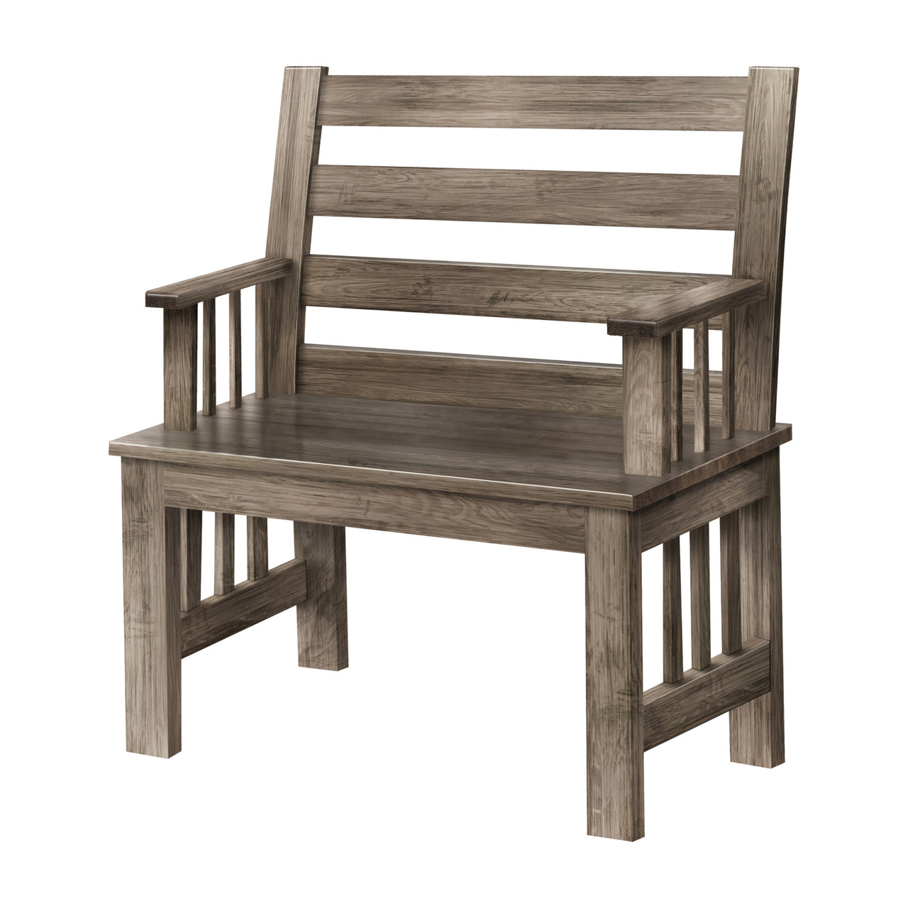 #26 Ladderback Bench - Cherry Valley Furniture