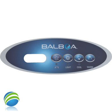 Balboa VL240 / MVP240 4 Button Overlay Sticker - Jets, Light, Warm, Cool