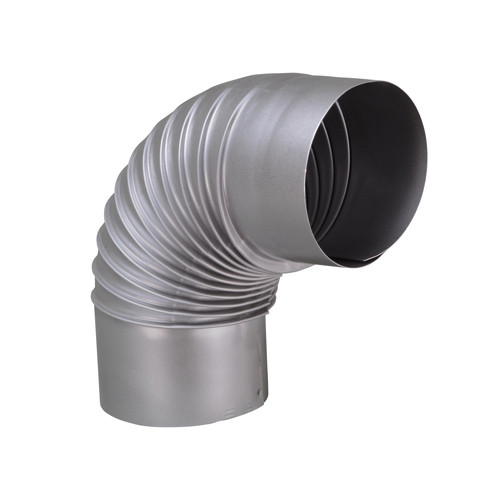 Bocht 90° Ø 120mm Gegalvaniseerd staal | Heating World