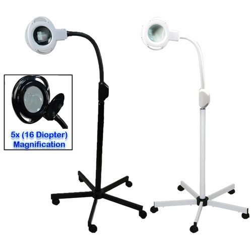 Round Rolling LED Magnifying Lamp - LCL Beauty