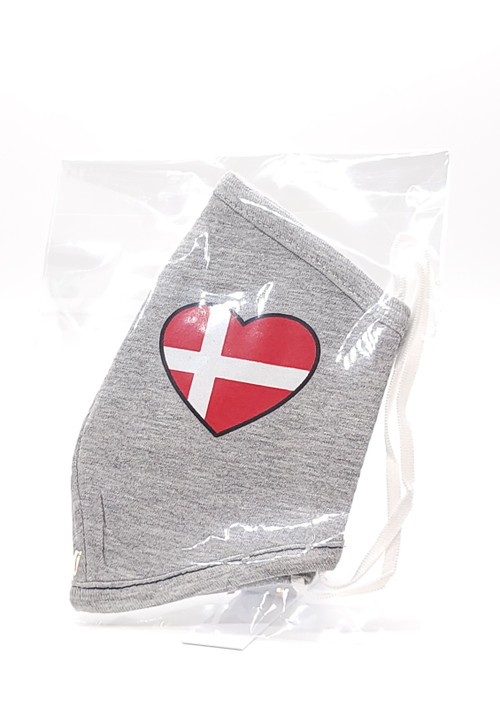 Face Mask w/ Danish Flag - Nordisk Import