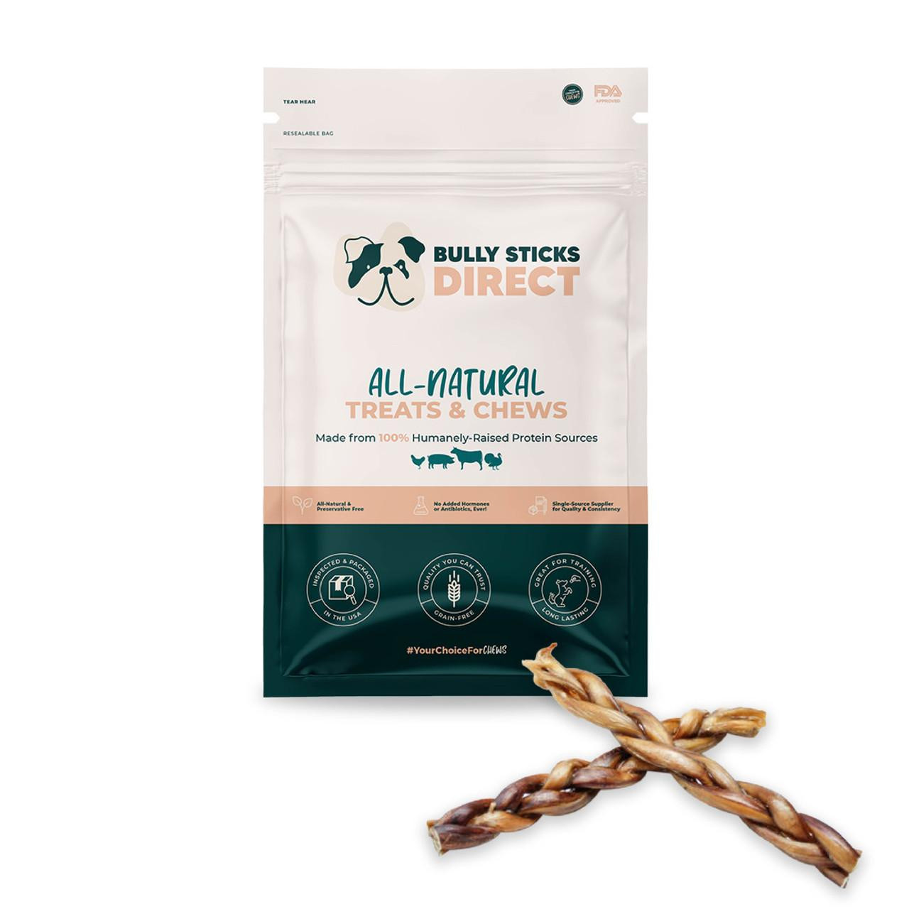 12 Inch Braided Bully Sticks | Braided Beef Bully Sticks