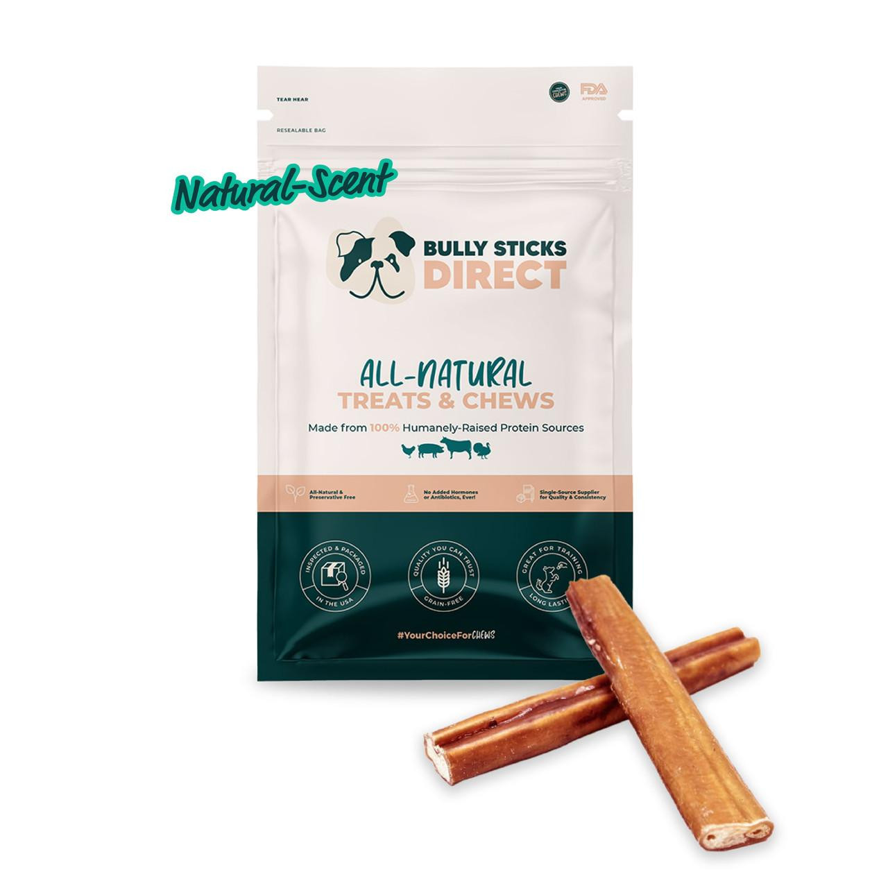 6 Inch Bully Sticks | Natural Pet Treats | Jumbo Bully Stick