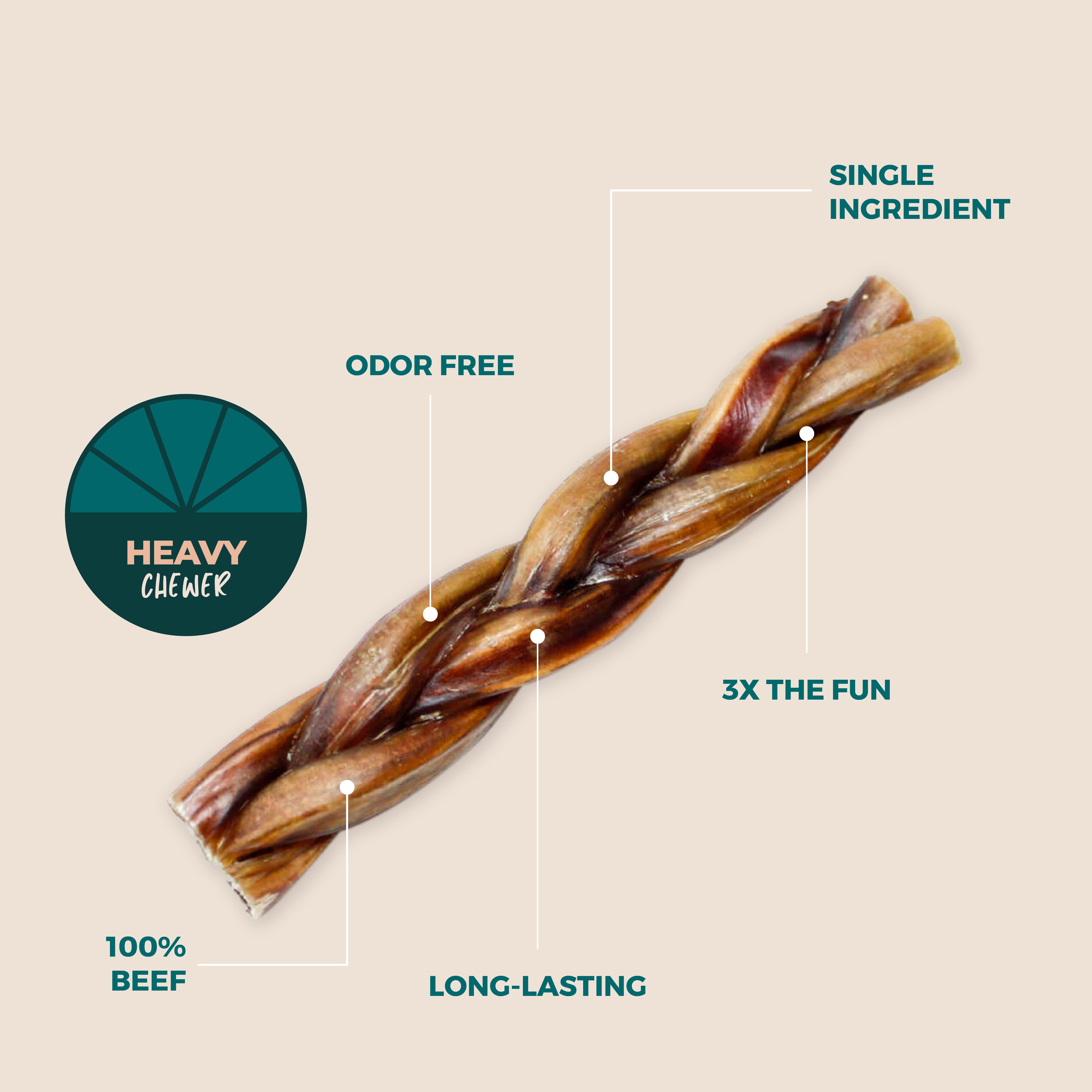The Best Monster Braided Bully Stick for Your Dog's Chewing Needs ...
