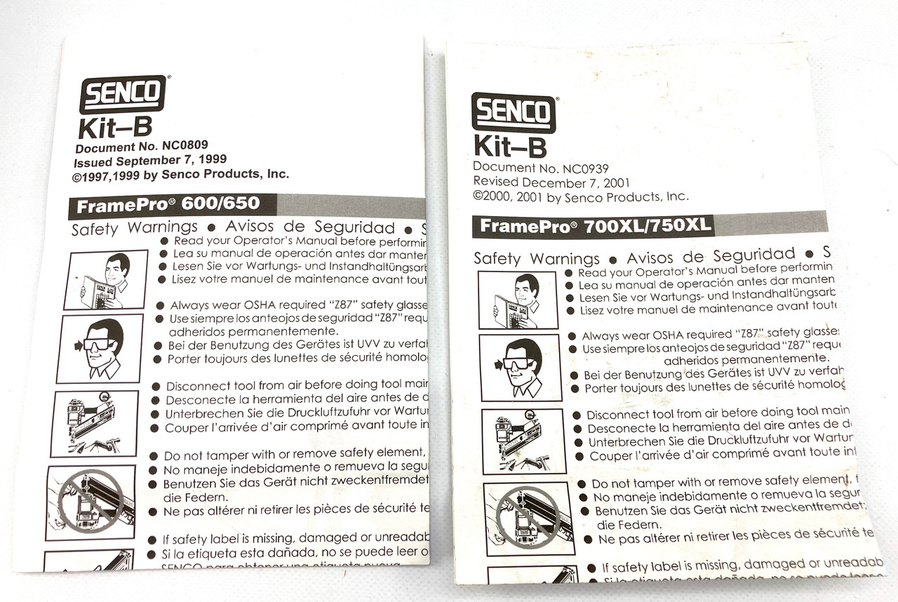 Senco YK0244 Kit B-for FramePro 600 650 701 702 751 752xp