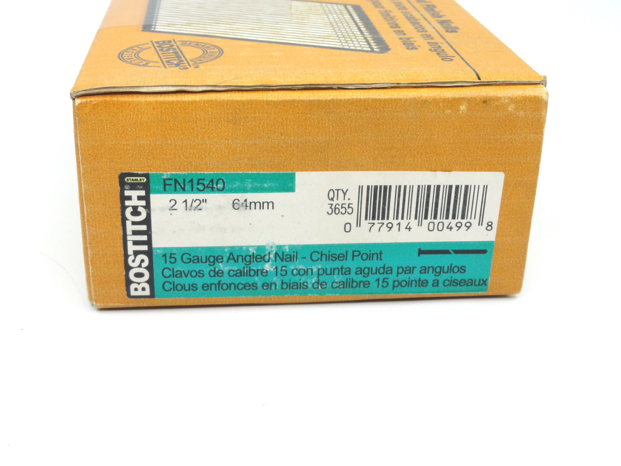 Bostitch FN1540 Finish Nails 2-1/2" Qty 3,655-N60FN N50FN