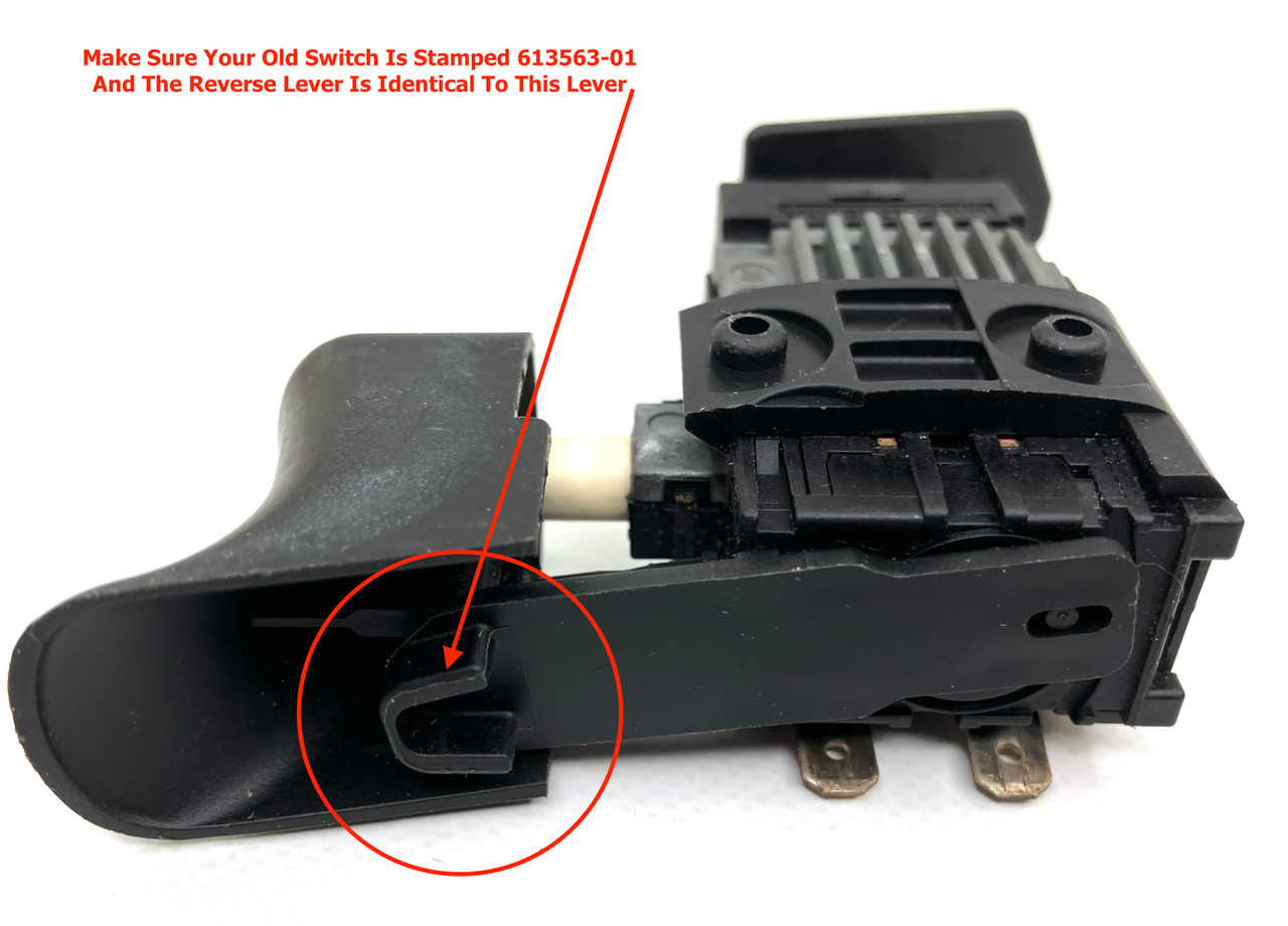 DeWalt 613563-01 18V Switch-DW929 DW959 DW056 DW057 DC759
