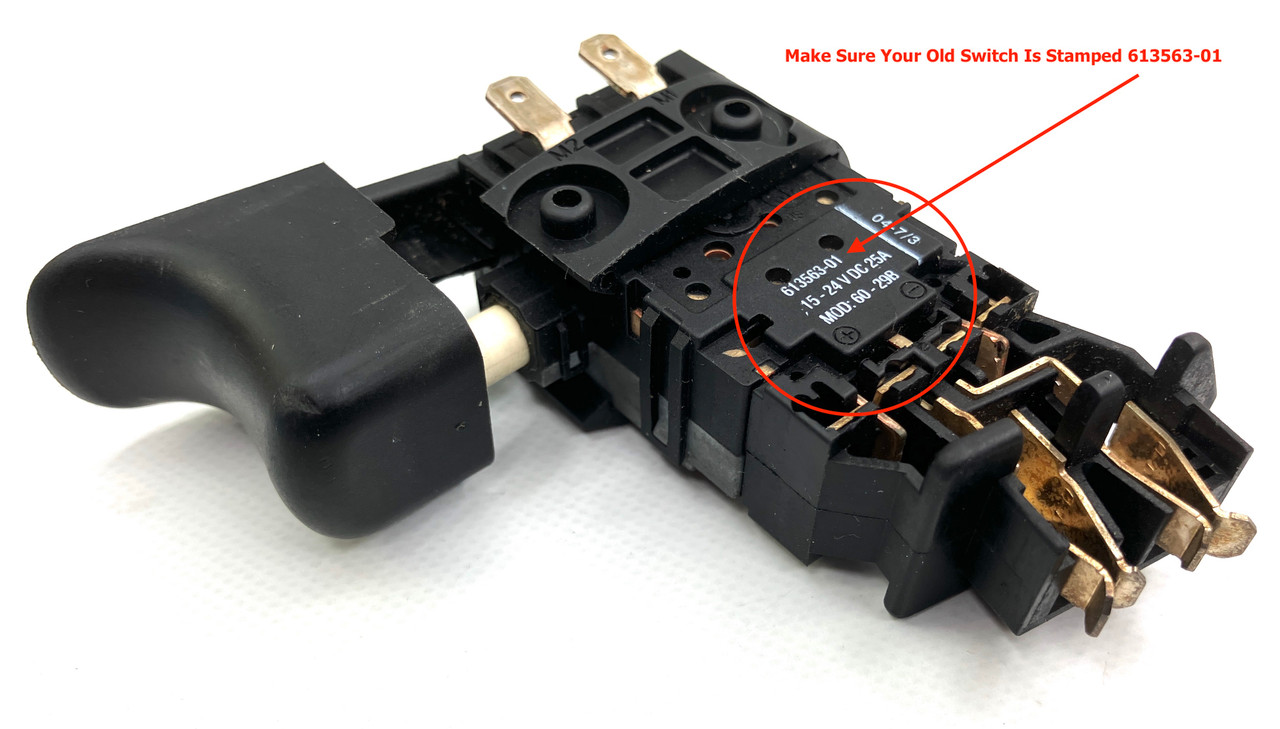 DeWalt 613563-01 18V Switch-DW929 DW959 DW056 DW057 DC759