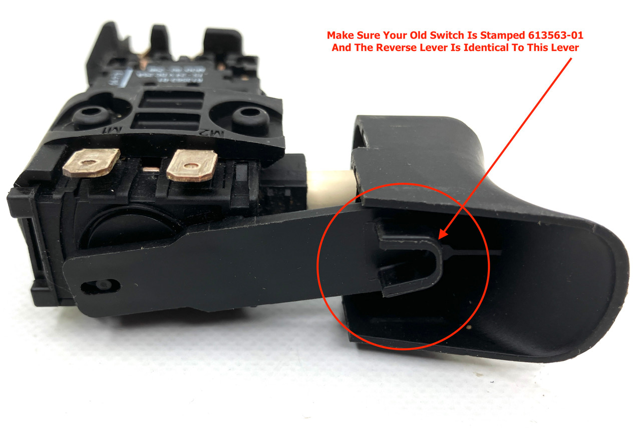 DeWalt 613563-01 18V Switch-DW929 DW959 DW056 DW057 DC759