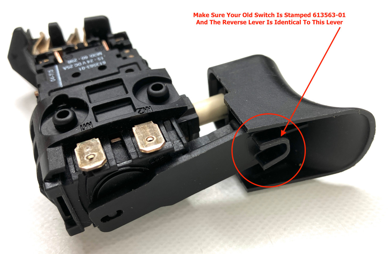 DeWalt 613563-01 18V Switch-DW929 DW959 DW056 DW057 DC759