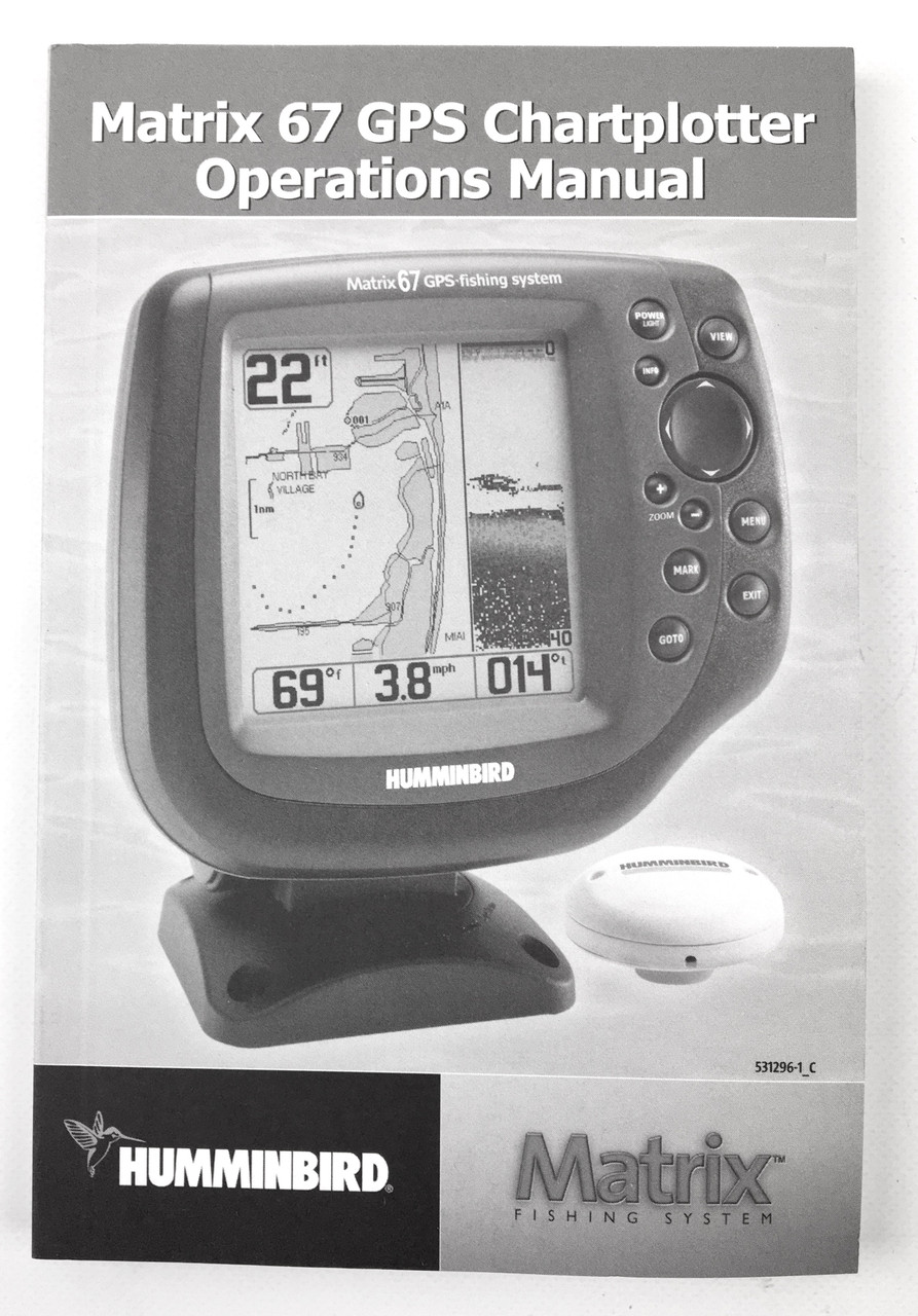 Humminbird Matrix 67 GPS Chartplotter Manual-New-In Stock