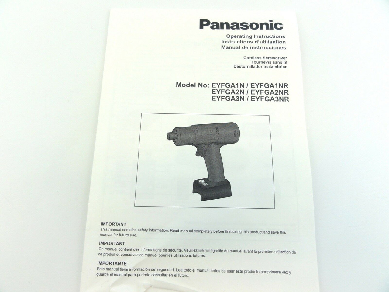 Panasonic EYFGA1NR 14.4V Precision Clutch Screwdriver-In Stk