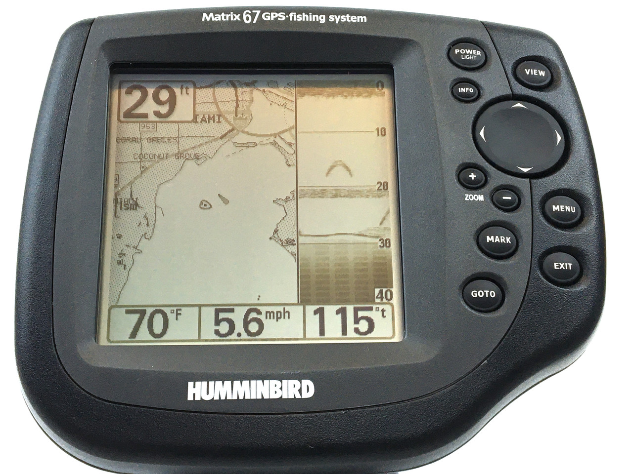 Humminbird Matrix GPS Fishfinder 5” Screen-Head Unit-In Stk