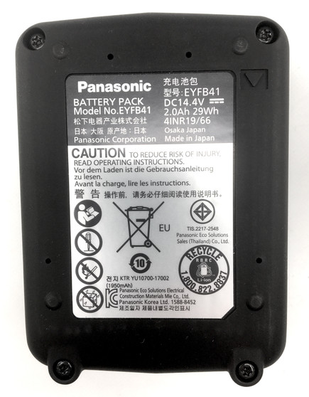 Panasonic EYFB41 Battery 14.4V Li-Ion-New-Genuine-In Stock